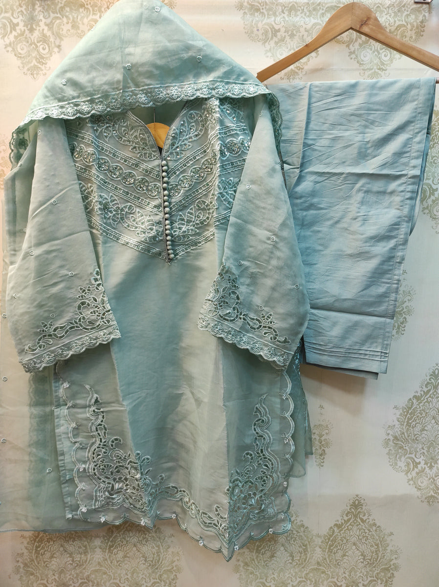 Light Blue Tunic Set – Saimascollection